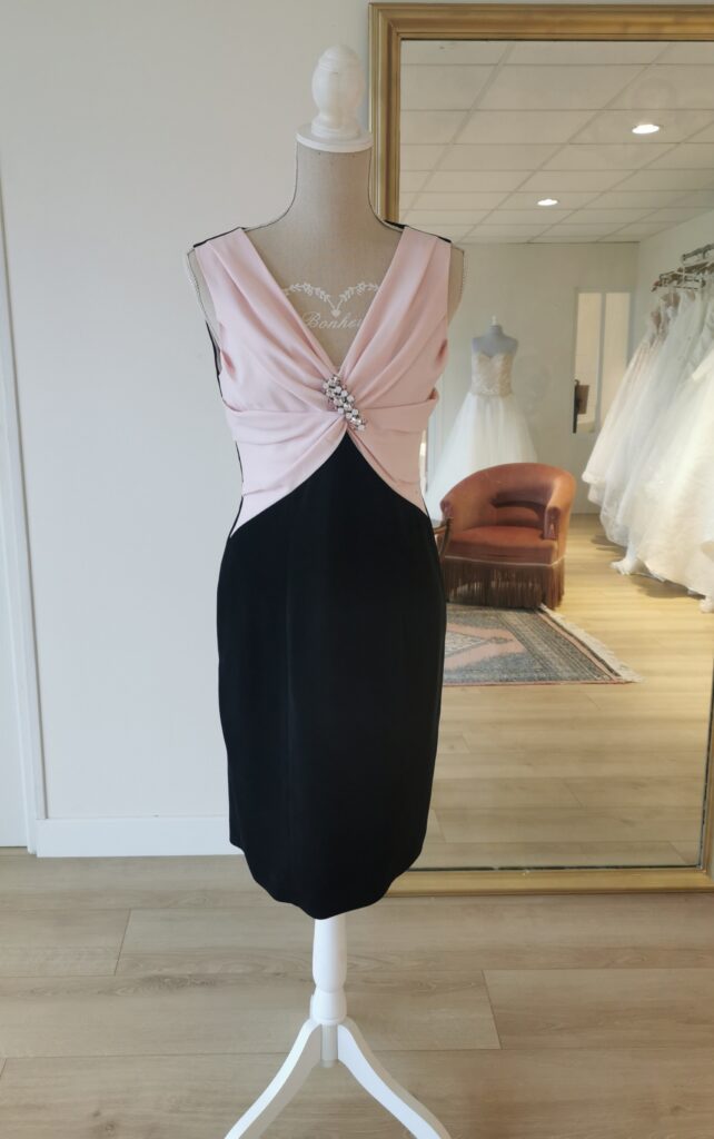Robe noire et rose - Sonia K - EURED